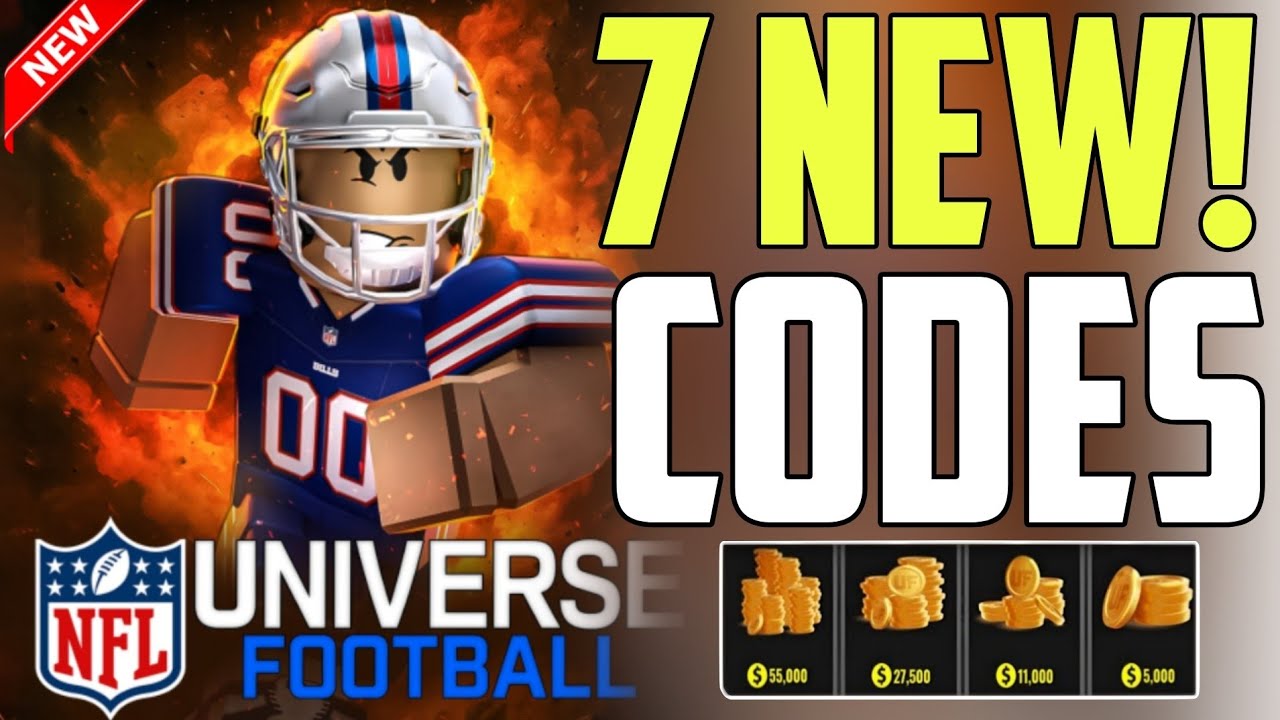 ⚠️New!! Update⚠️NFL UNIVERSE FOOTBALL CODES - ROBLOX ULTIMATE FOOTBALL ...