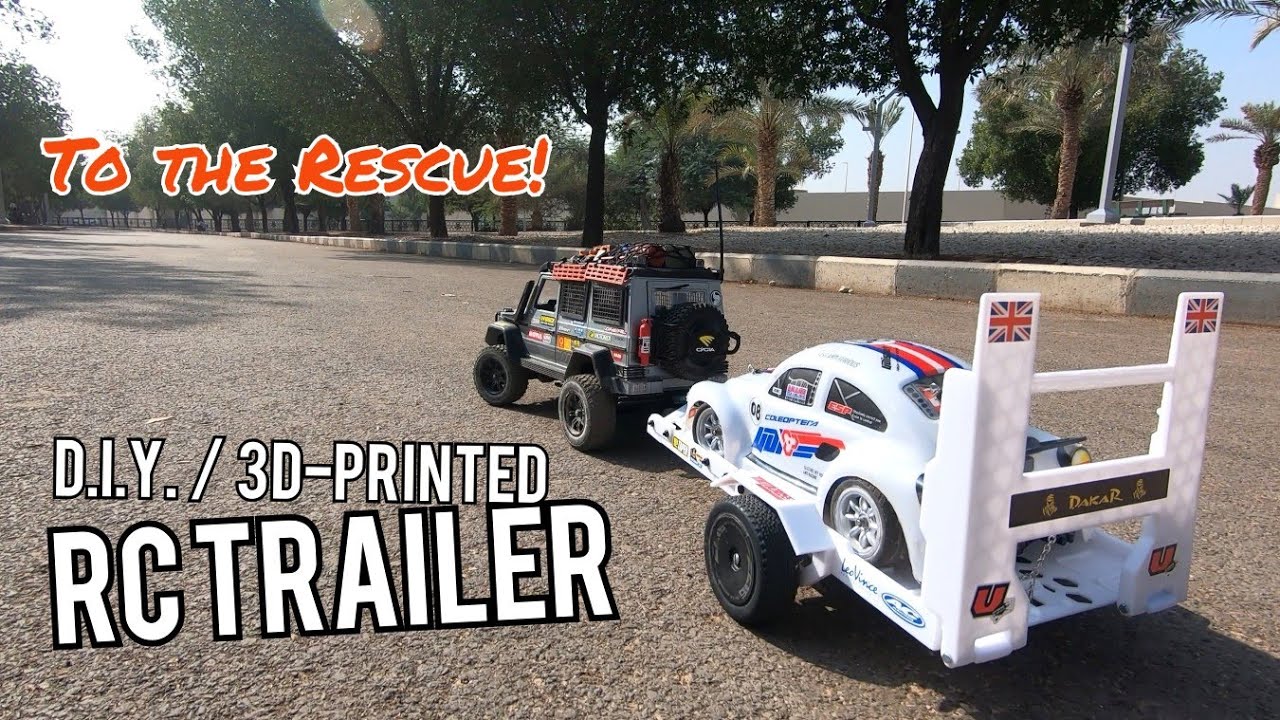DiY 3D Printed RC Trailer To the Rescue! - MN86 pulls a broken UDI RC ...