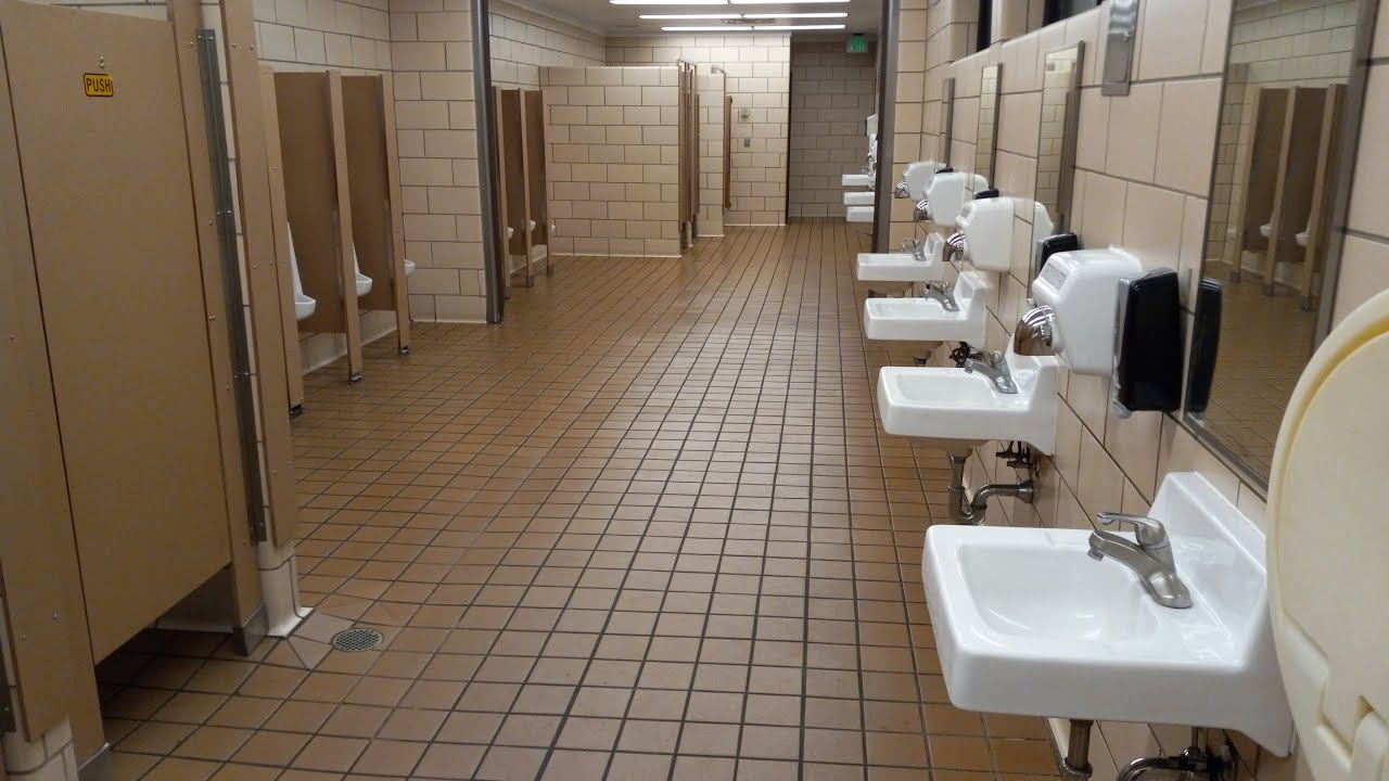 Huge Rest Area Restroom - YouTube