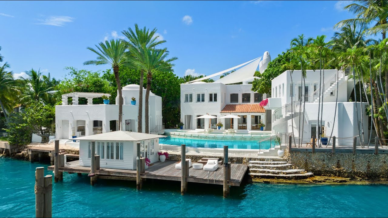 Stunning Greek Style Waterfront Estate | 24 S Hibiscus Drive Miami ...