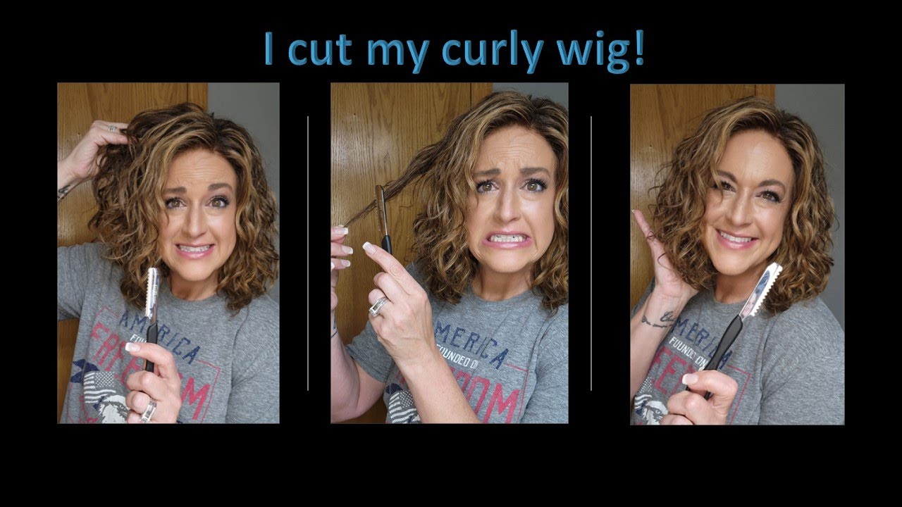 The ultimate curly wig trim hack!! Here is how I CUT my curly human ...
