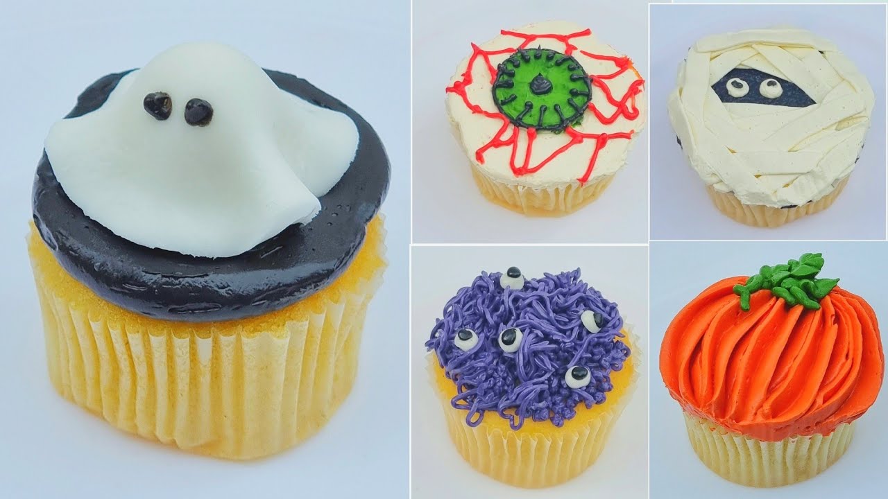 10 Easy Halloween Cupcake Ideas || Fun Halloween Cupcake Ideas || Scary ...
