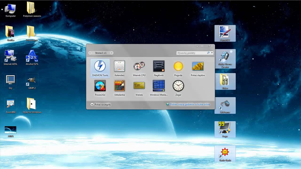 Jak Odmienić Swój Pulpit w Windows 7 - YouTube