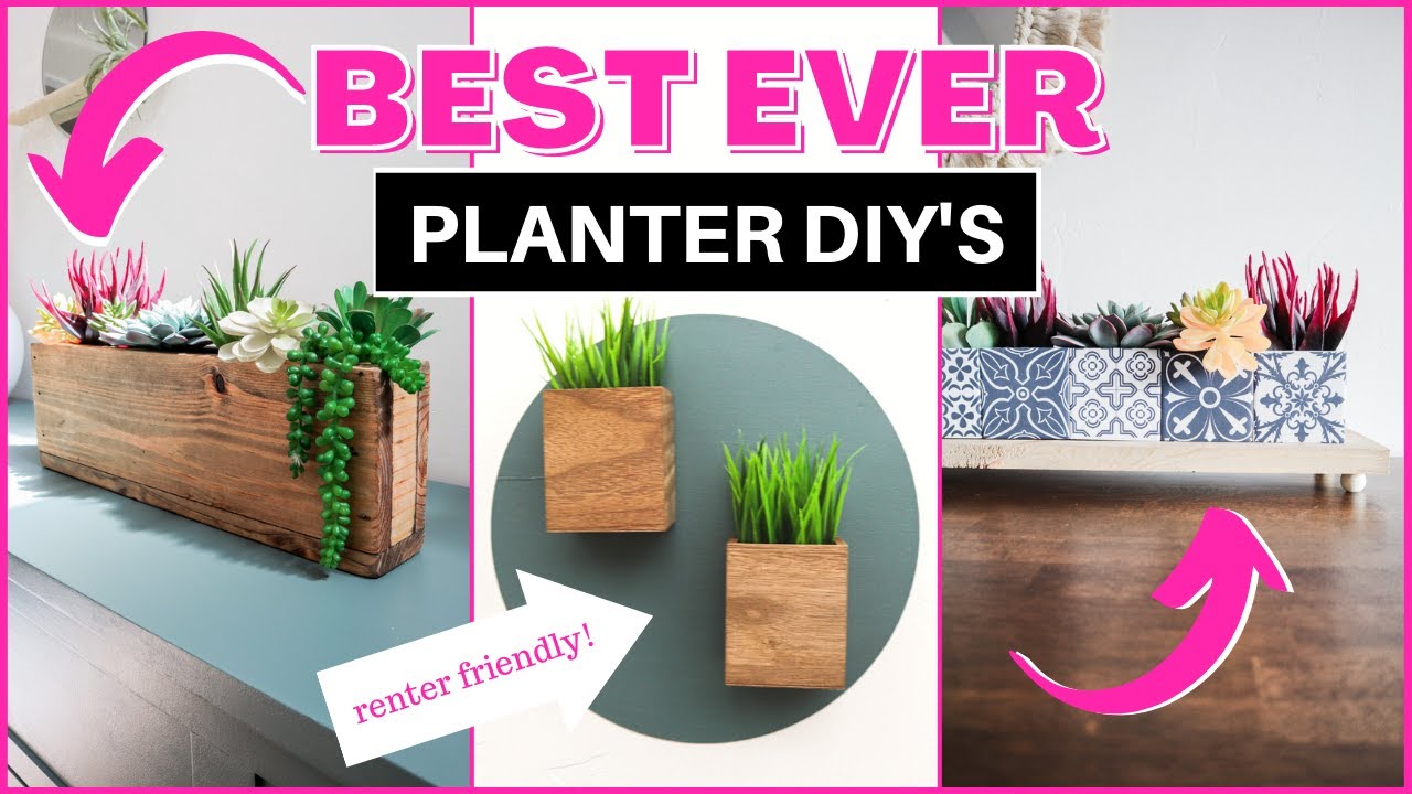 BEST DIY Planter Ideas! | EASY Dollar Tree DIY | DIY THRIFT Flip Decor ...