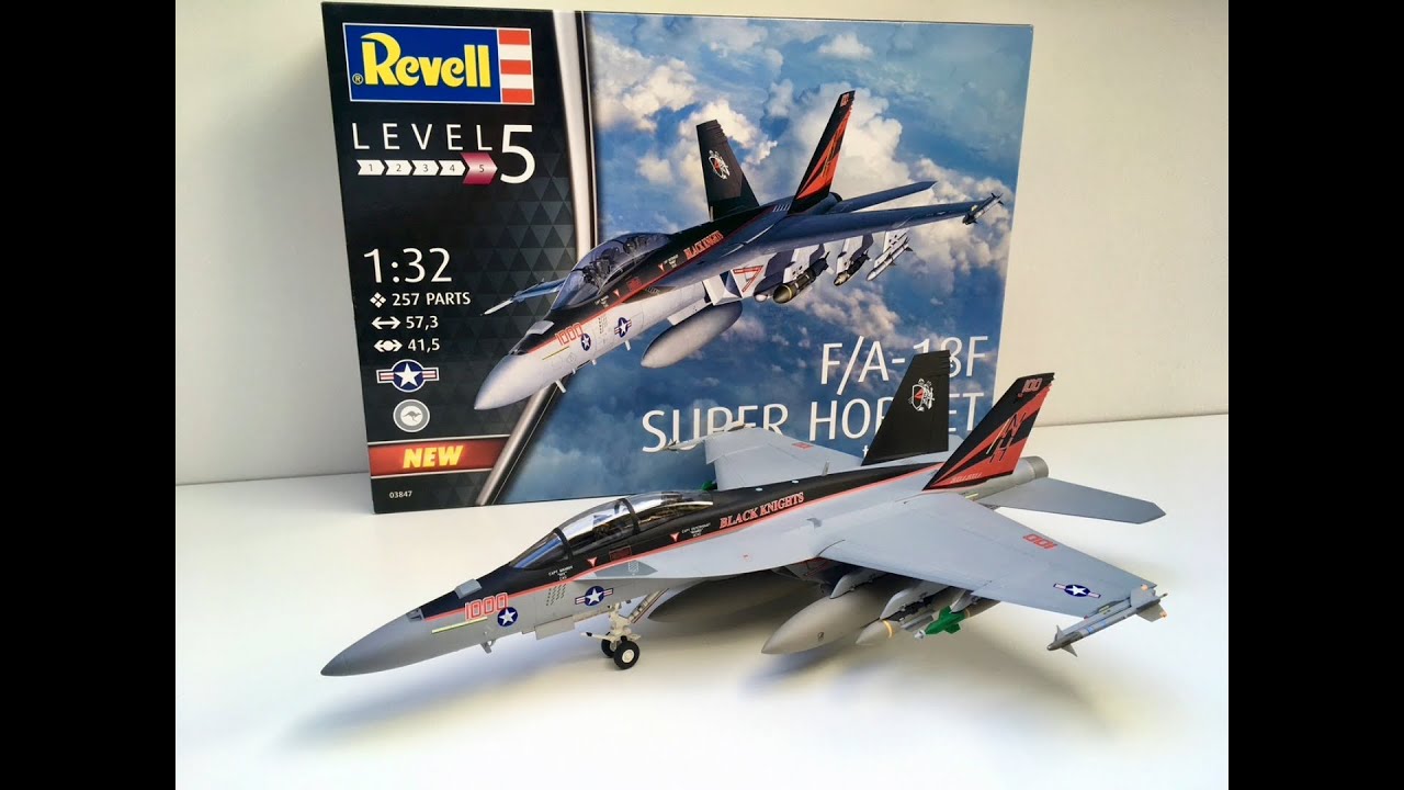 Revell F/A-18F Super Hornet Twinseater "Black Knights" 1/32 building ...