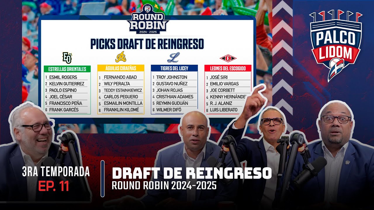 Palco LIDOM 📺⚾️ Ep. 11: Draft de Reingreso ⚾🔥 Round Robin 2024-25 ️ ...