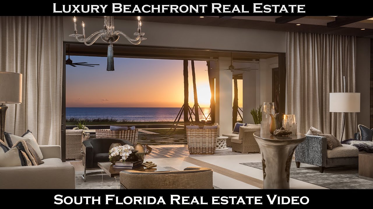 South Florida Luxury Beach Front Video | Drone Real Estate Walk Through ...