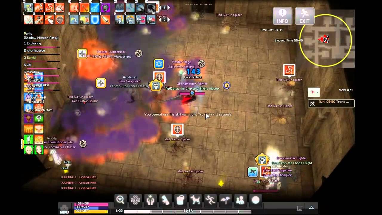 Mabinogi: Sulfur Spider Elite Party Part 6 - YouTube