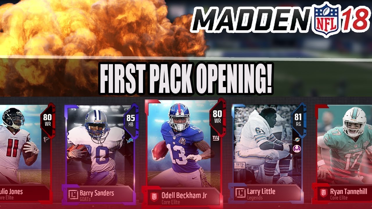 MADDEN 18 ULTIMATE TEAM! - 5 ELITES WITH A LEGEND! | MADDEN 18 ULTIMATE ...