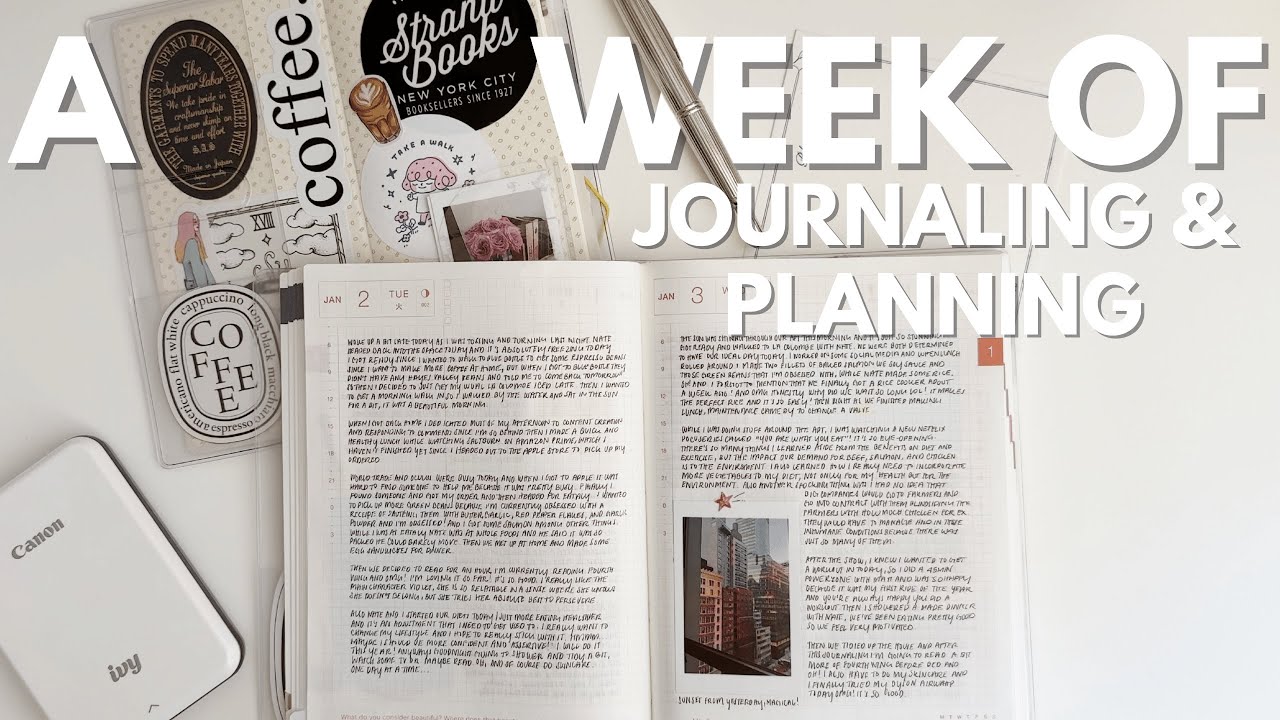 An ENTIRE Week of Journaling and Planning | Beginner Tips, Journal With ...
