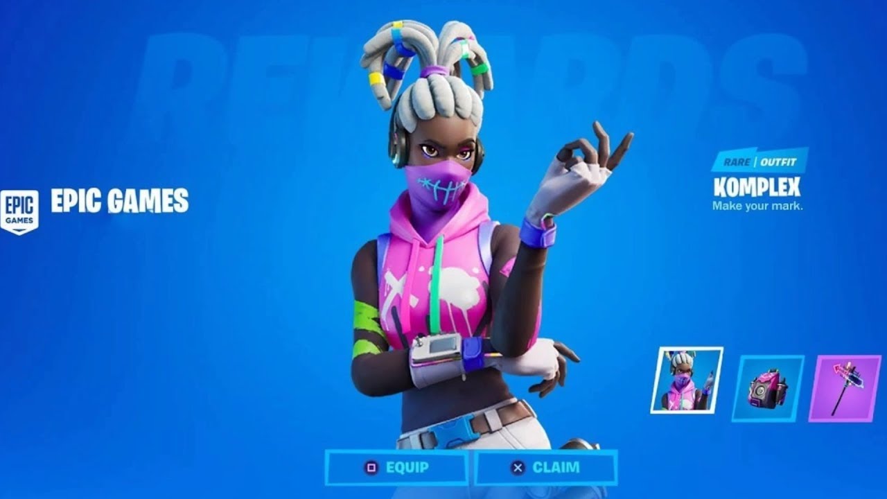Como CONSEGUIR la NUEVA SKIN *KOMPLEX* GRATIS en FORTNITE! (Skin, Pico ...