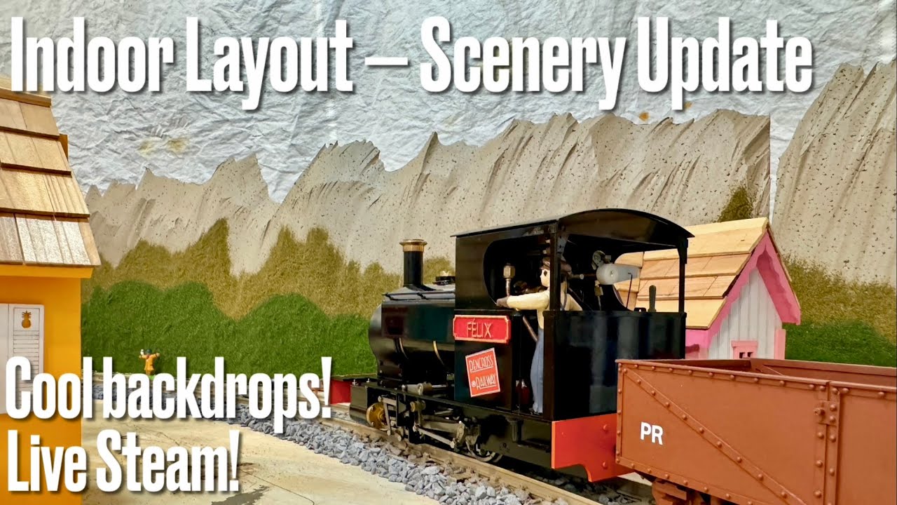 Casselman ON: Indoor Live Steam Layout Scenery Update, Backdrops ...