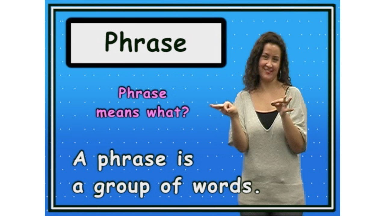 Sign Language ASL - Concepts About Print - Phrase Means What? - YouTube