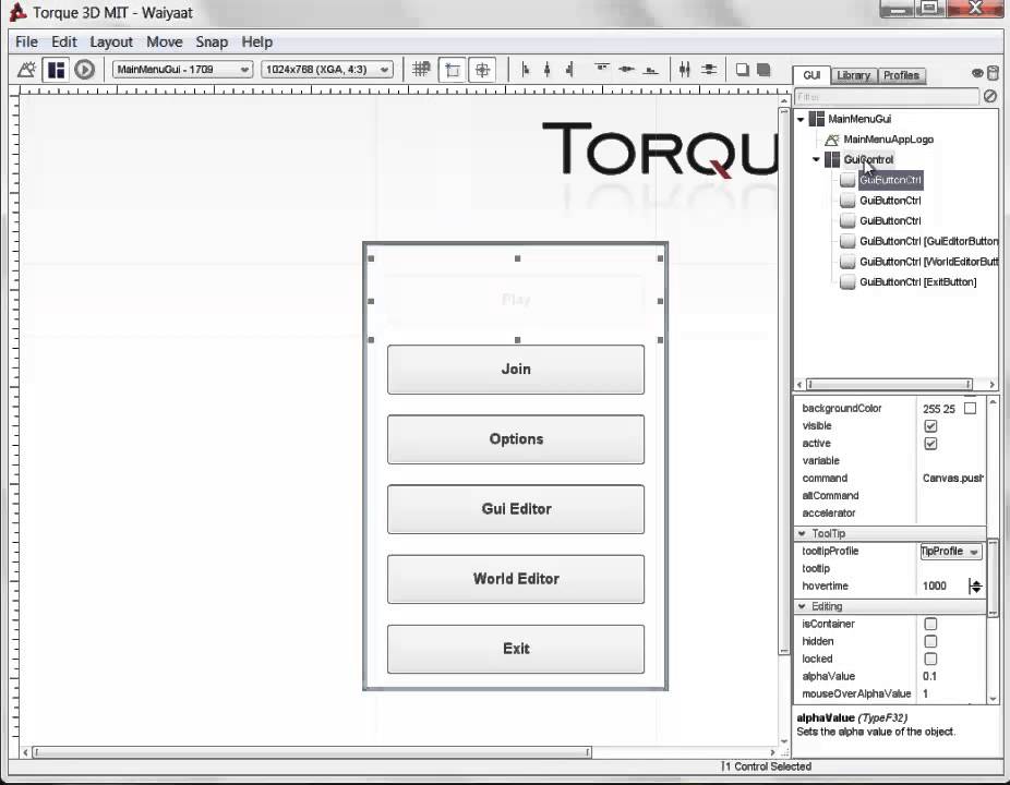 Advanced User Interface (AUI) -- Change alpha value of a control - YouTube