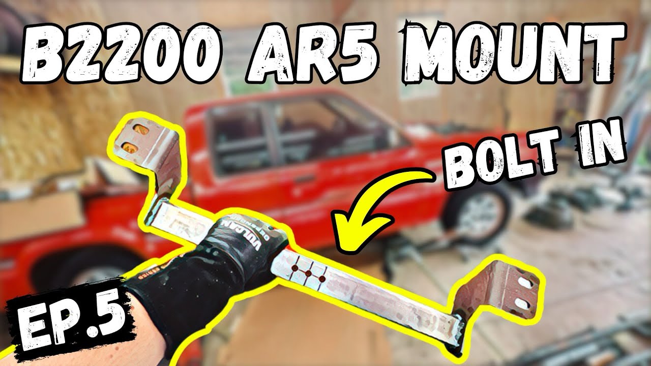 B6200 Build Ep5 | Custom AR5/4L60 Swap Transmission Mount! - YouTube
