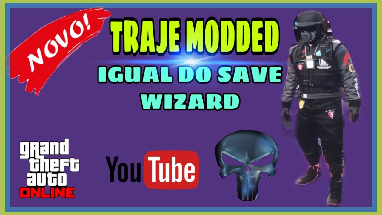 GTA ONLINE Traje MODDED tipo save wizard sem programa ,glitch easy GTA ...