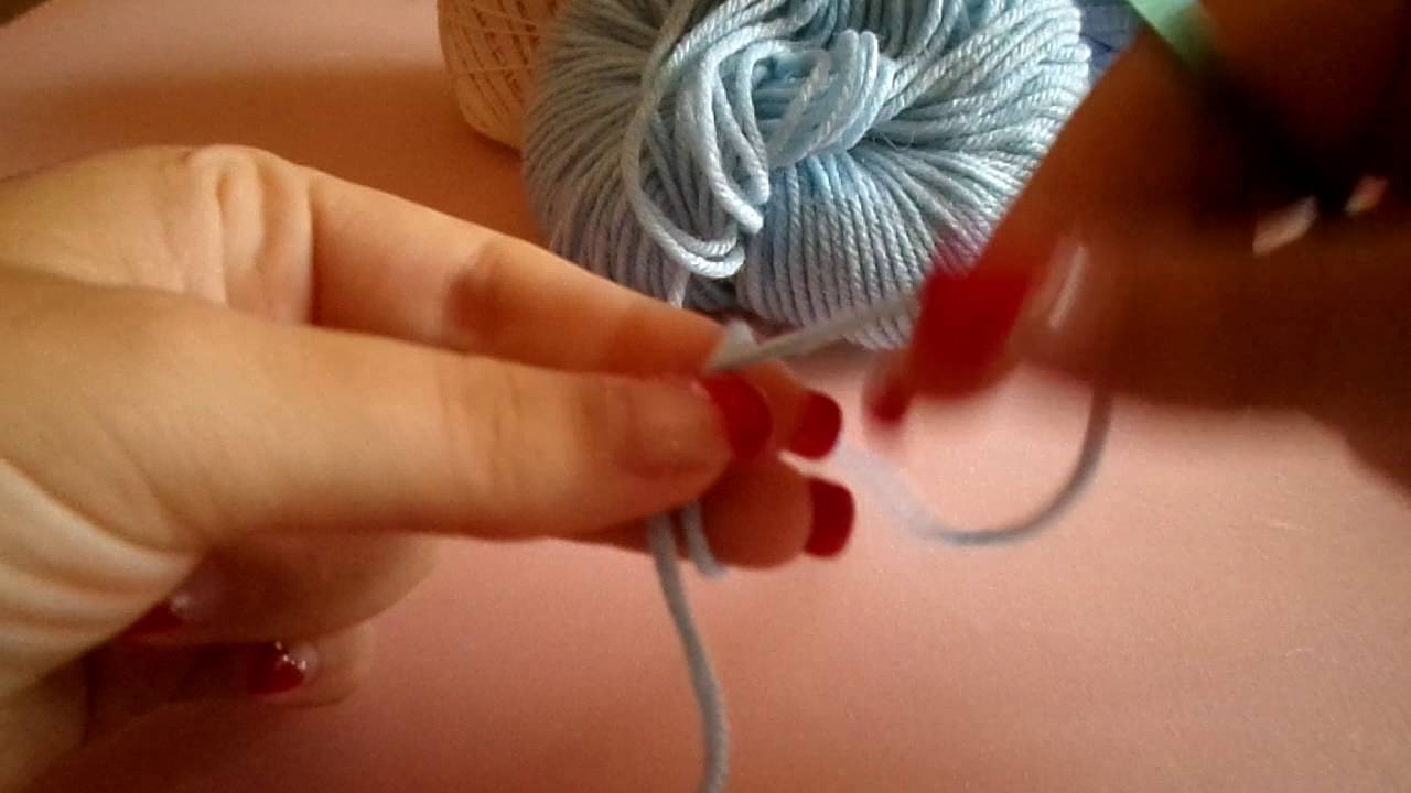 Uncinetto Lezione2 ( nodo scorsoio) - YouTube