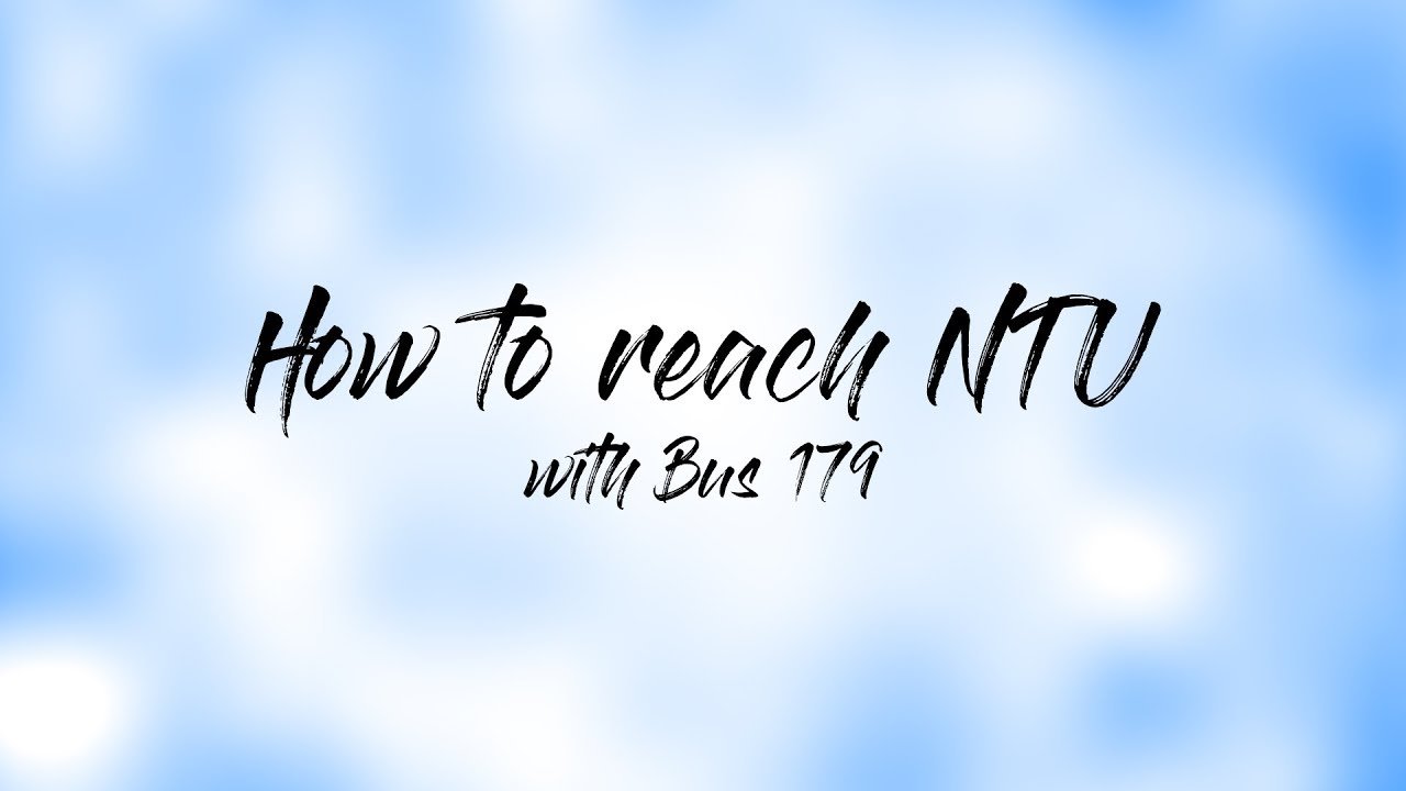 How to reach NTU with 179 from Boon Lay - YouTube