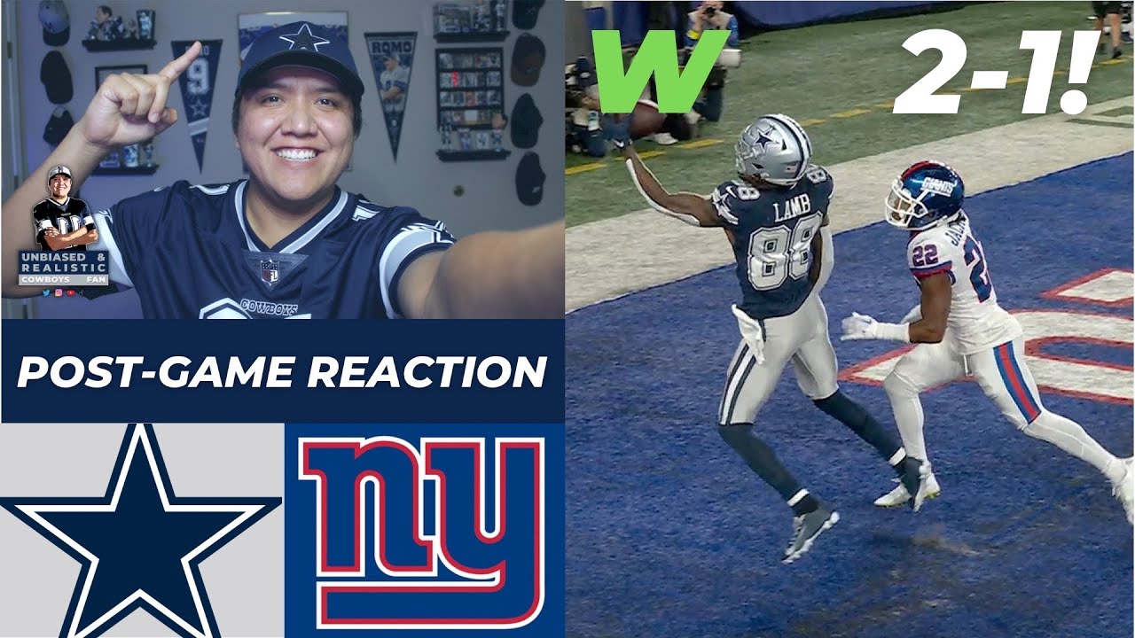 Dallas BEAT “Undefeated” Giants! | DAL@NYG | Post-Game Reaction - YouTube