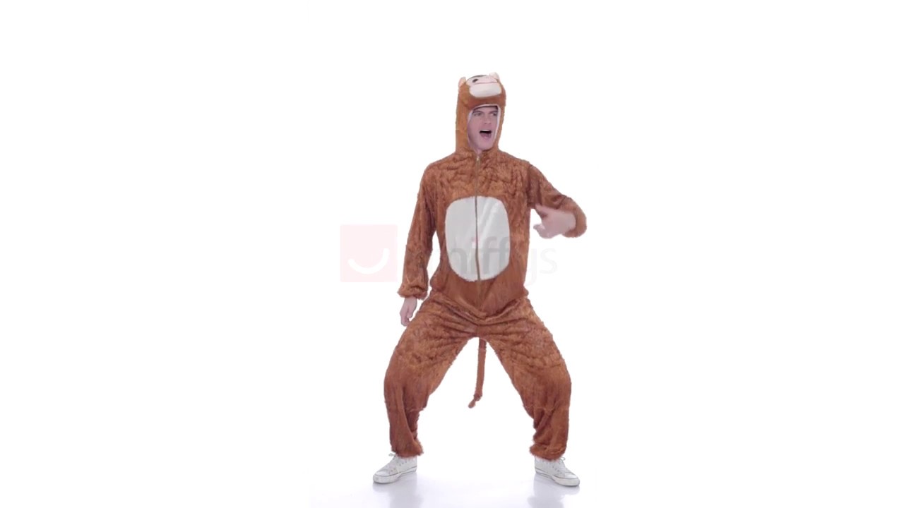 Adult's Monkey Costume by Smiffys - YouTube