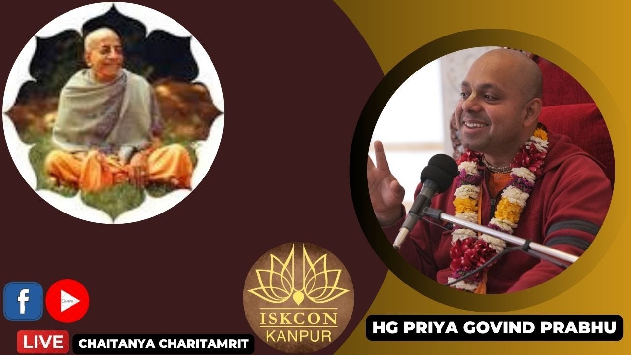 Chaitanya Charitamrit || HG Priya Govind Prabhu - YouTube