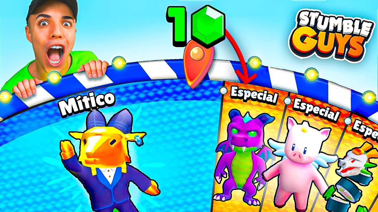 COMPRO las MEJORES RULETAS de STUMBLE GUYS! 🤯 *especial y mitico* - YouTube