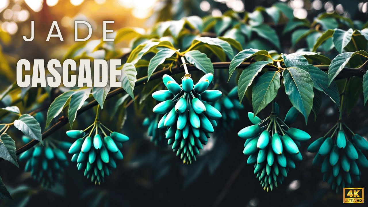 Jade Cascade | Turquoise Flowers in the Jungle 🔷🌿 (4K) - YouTube