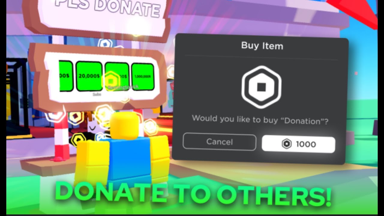 Raising and donating in pls donate - YouTube