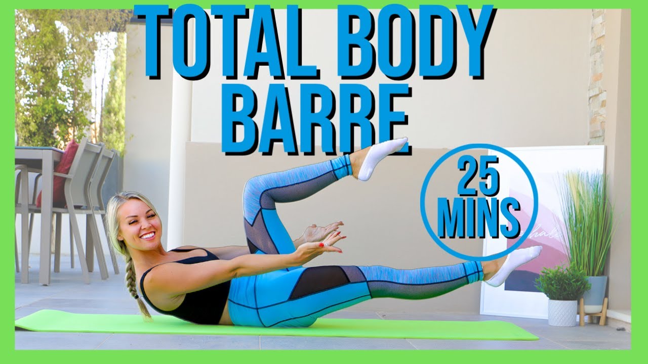 Total Body Barre Workout. No Equipment - YouTube