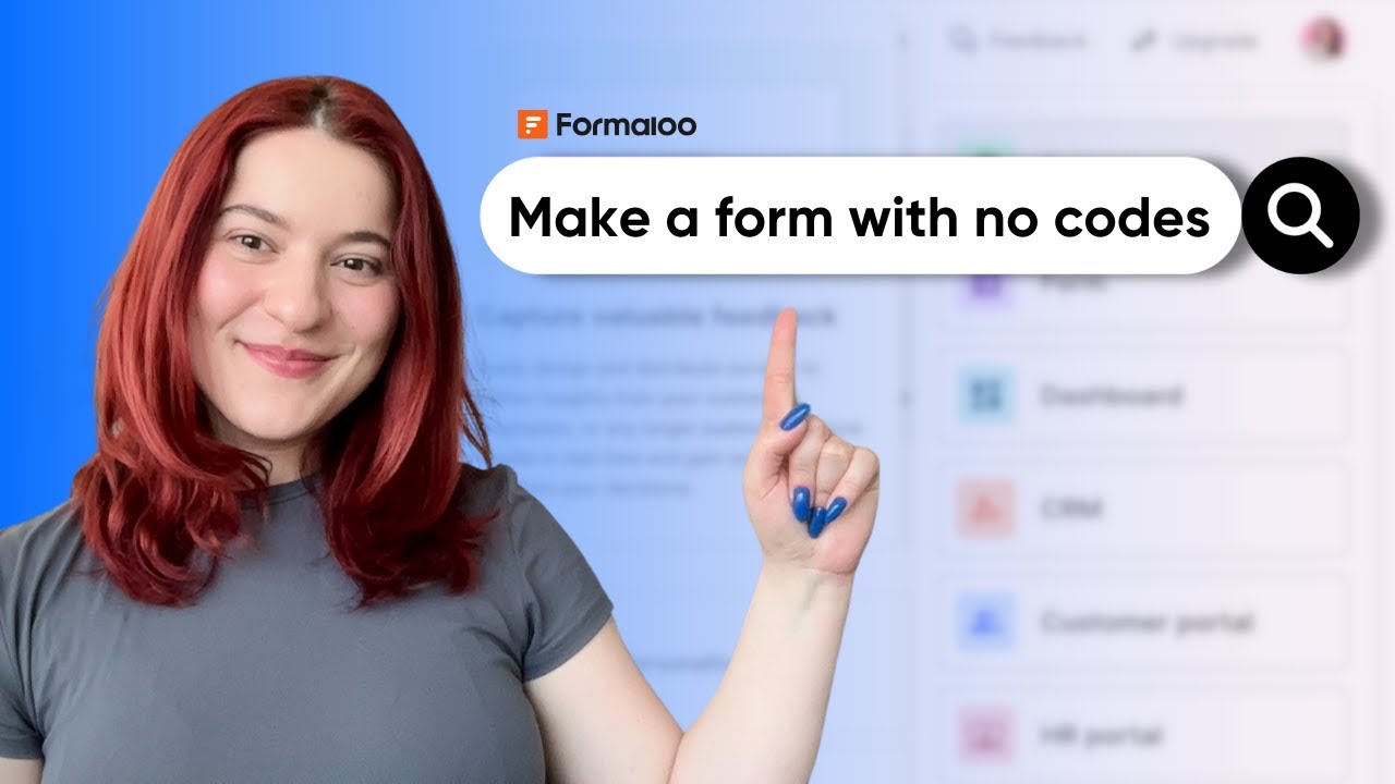 Make a form super fast for FREE with NO CODES! - YouTube