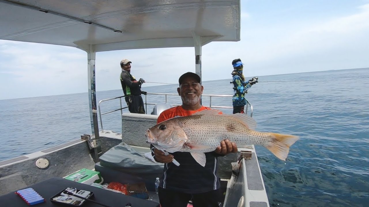 Slow Jigging Jenahak Kerapu Karang Tinggi Slow pitch Jigging Pulau ...
