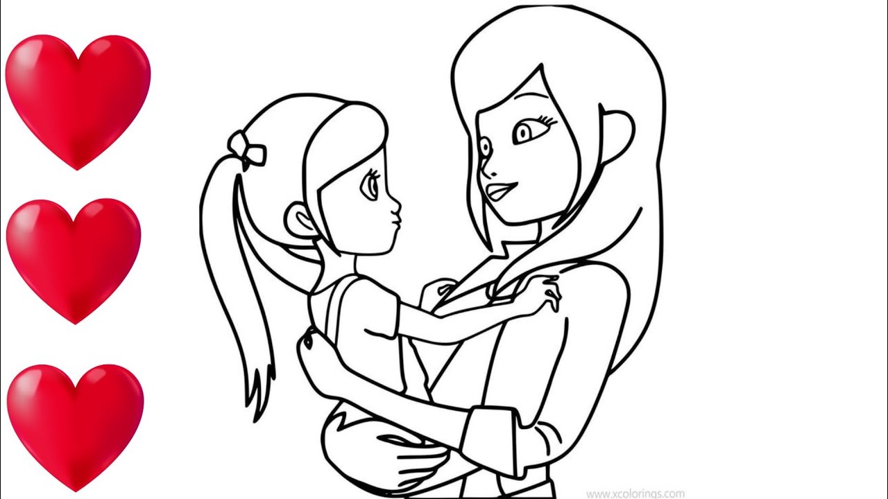 How to color Miraculous Ladybug Marinette With Her Future Kid With ...