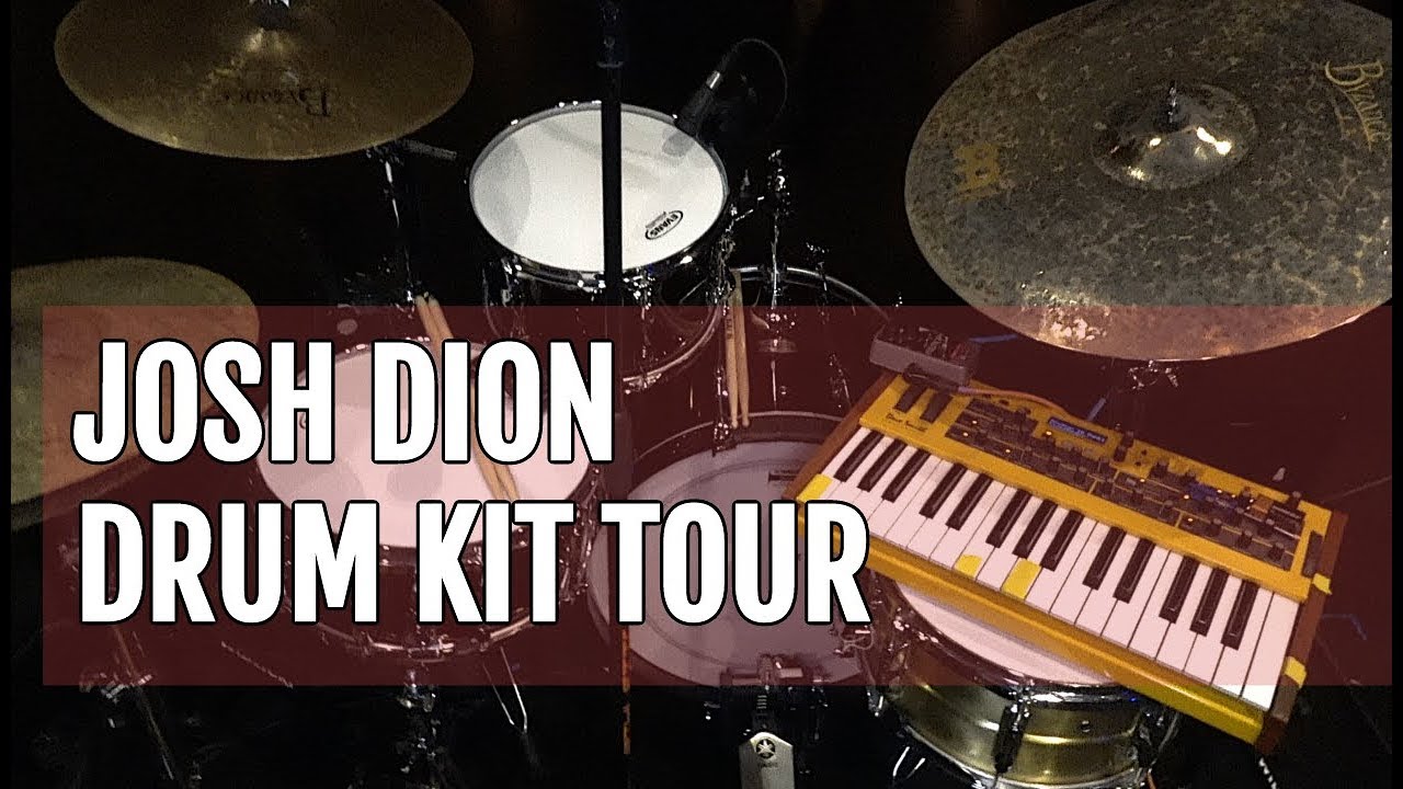 Josh Dion presents his drum kit - YouTube
