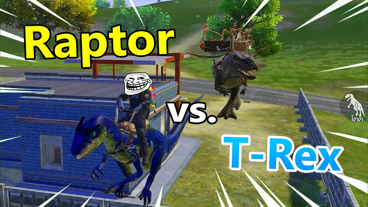 คนดวงซวย Raptor vs T-Rex - YouTube