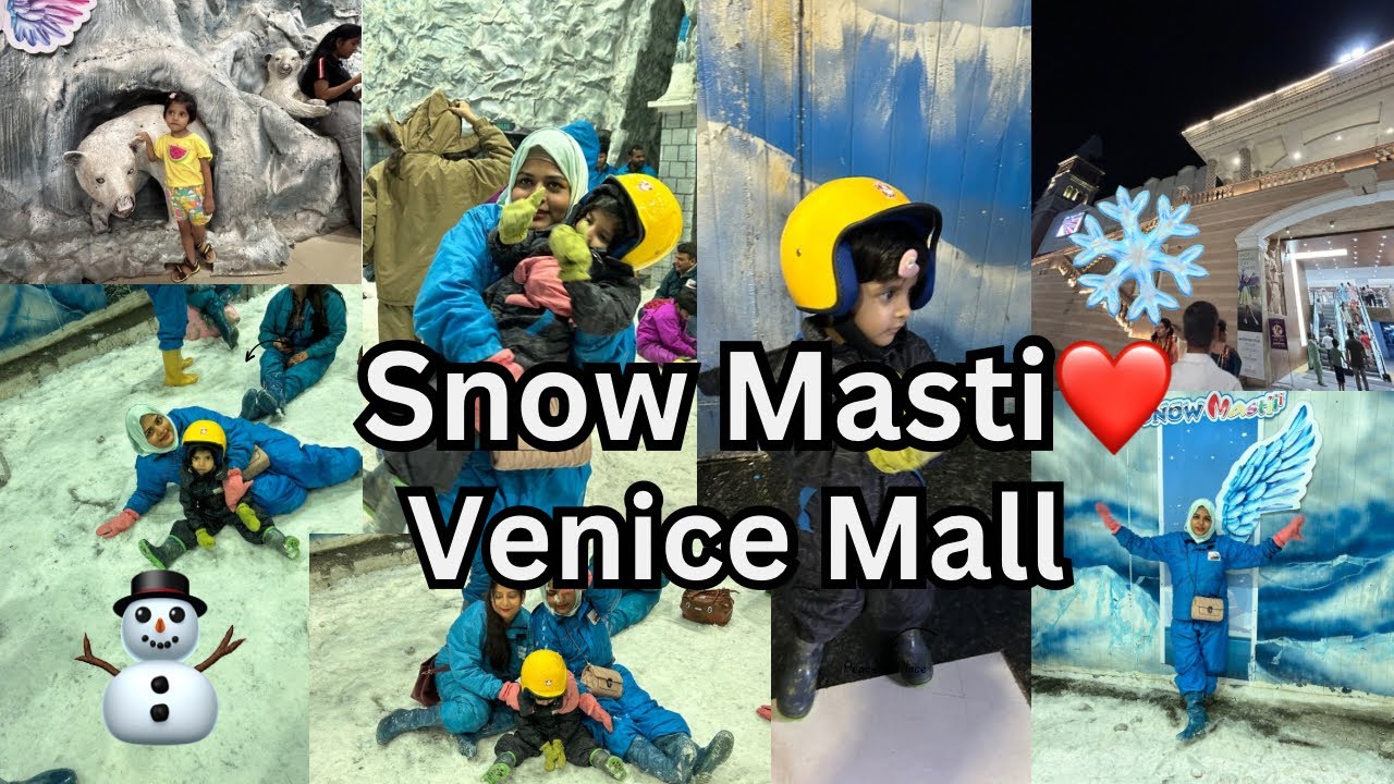 Snow Masti with My Princess👸⛄️||The Grand Venice Mall Greater Noida😍 ...