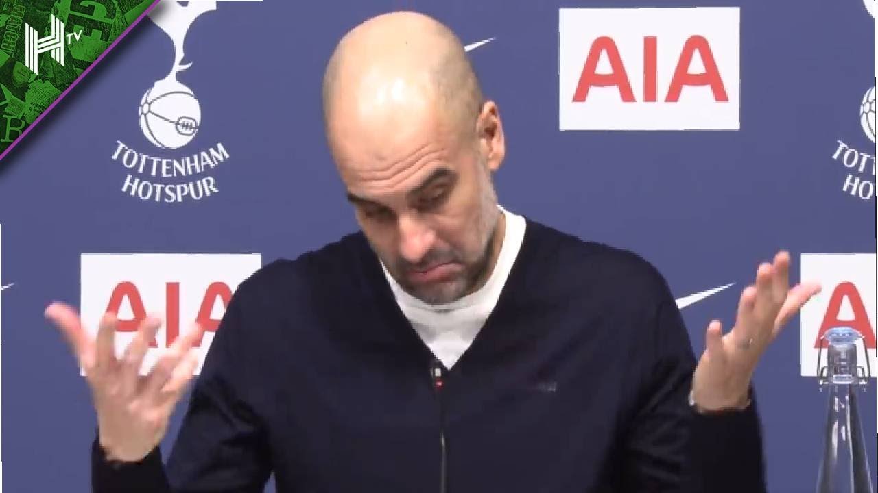 We Have Given Up On Title | Spurs 2 - 0 Man City I Pep Guardiola Post ...