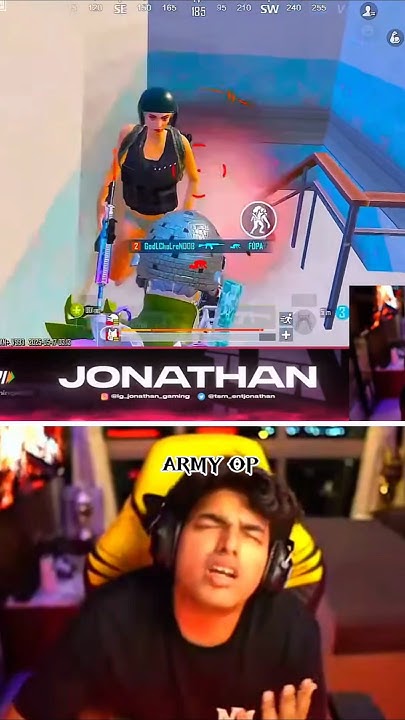 JONATHAN GAMING LIKE HACKER 1V3 CLUTCH ☠️ HACKER OR WOTT 😱 #shorts #jonathangaming - YouTube