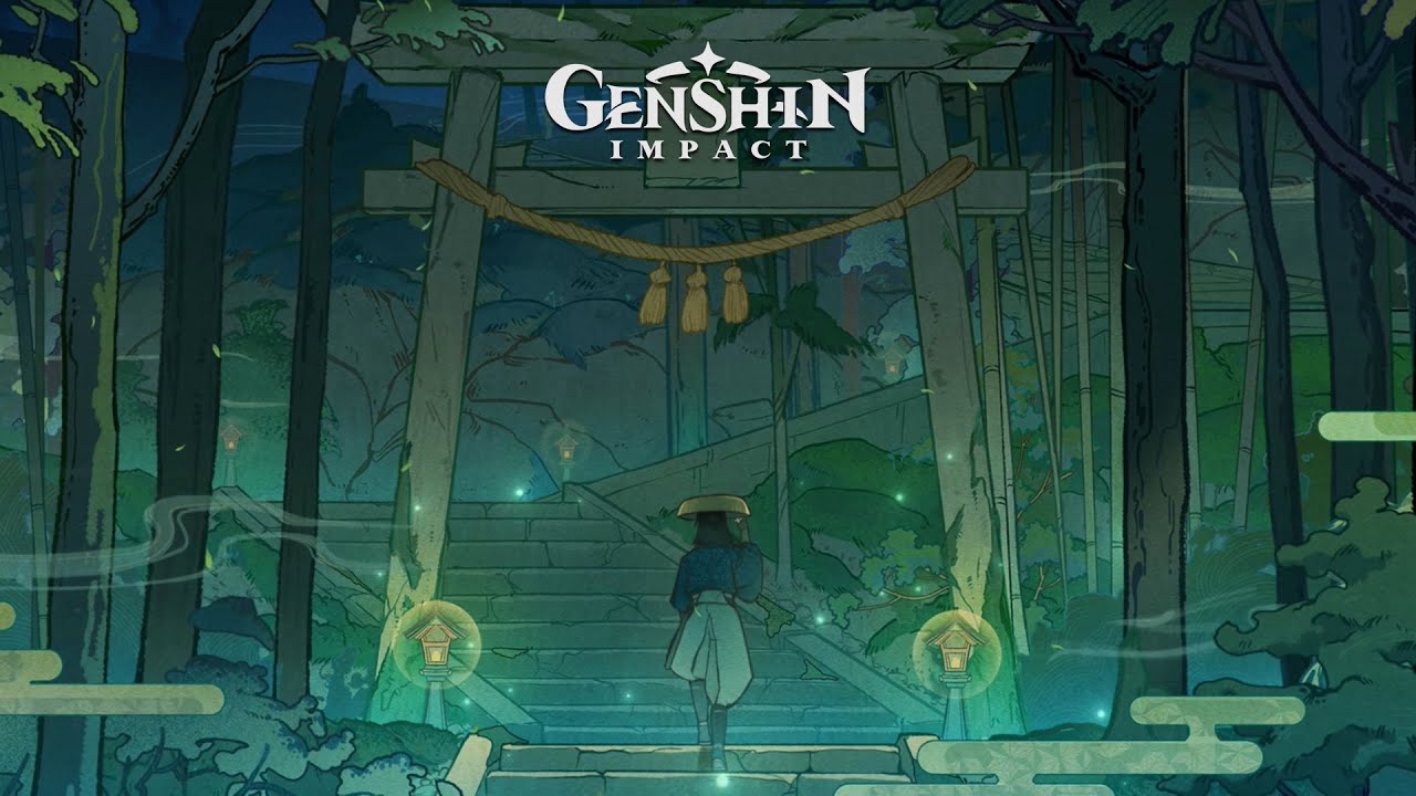 The Samurai and Youkai Cutscene | Mikawa Flower Festival Genshin Impact ...