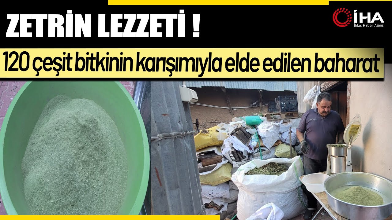 120 Çeşit Bitkinin Karışımıyla Elde Edilen Baharat; Zetrin - YouTube