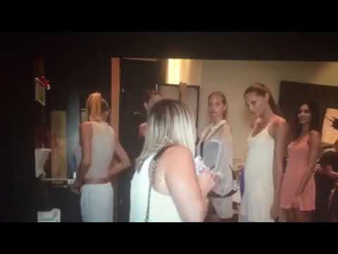 Me backstage Mercedes benz bikini show