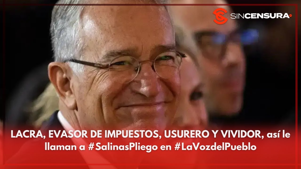 LACRA, EVASOR DE IMPUESTOS, USURERO Y VIVIDOR, así le llaman a # ...