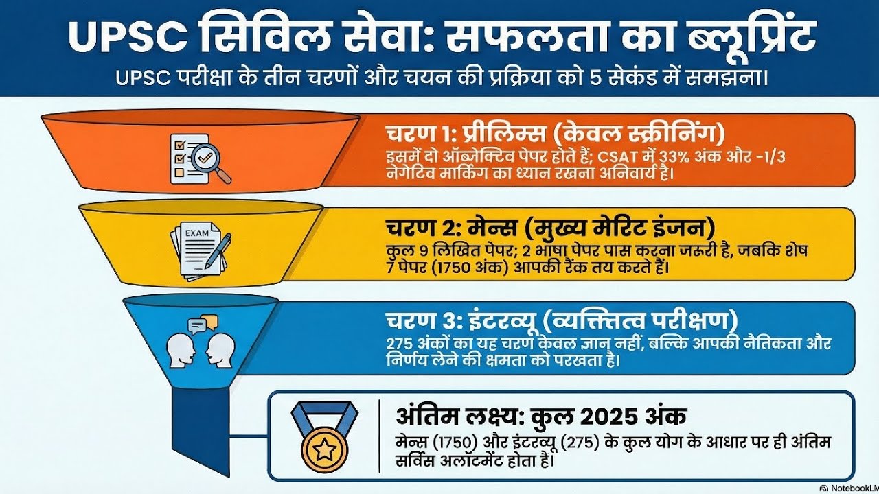 The UPSC CSE ROAD MAP | Complete Strategy for Beginners (Hindi Medium ...