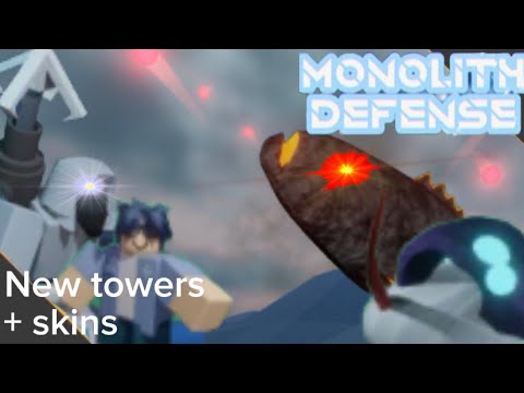 Monolith defense new towers and skins showcase! Asc 3 stats - YouTube