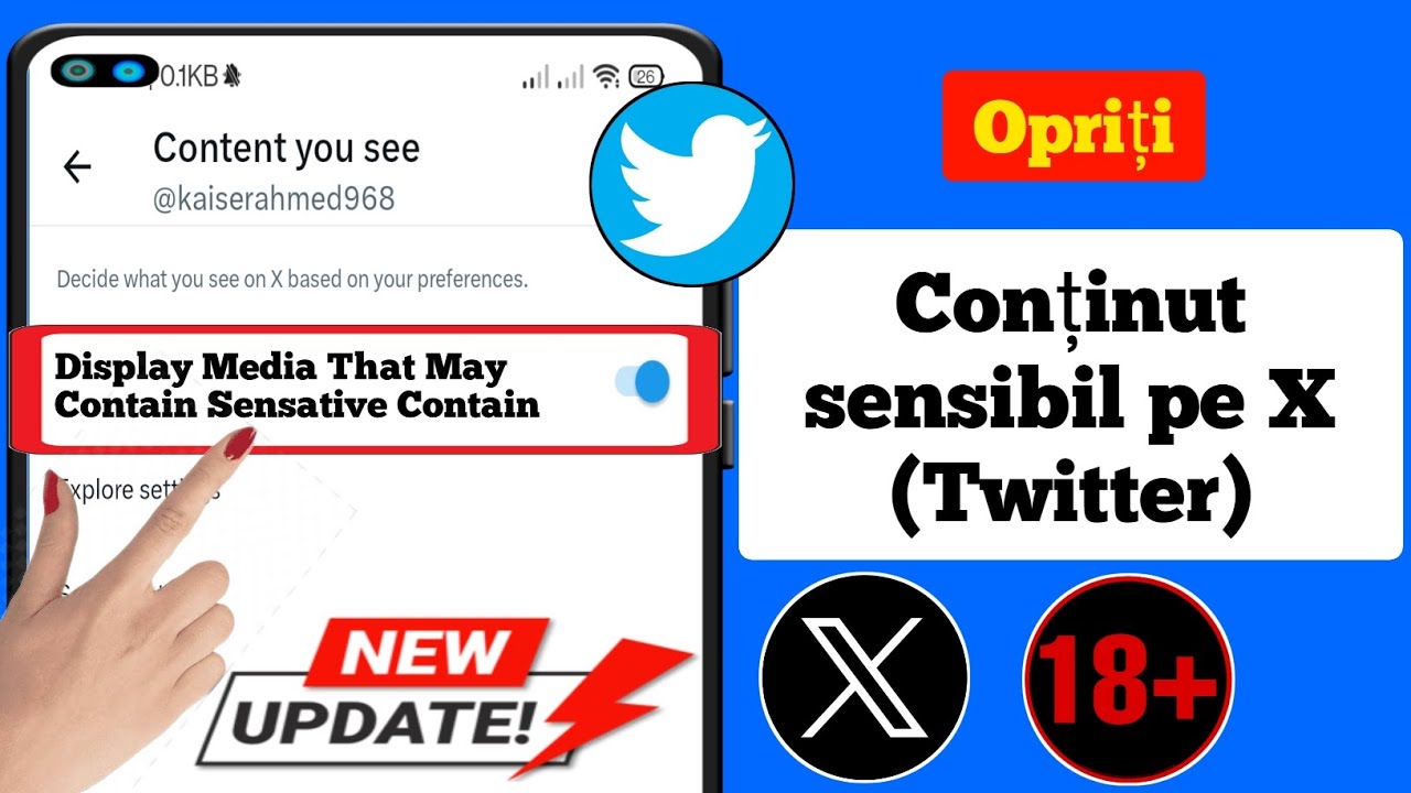Cum să dezactivați setarea conținutului sensibil X (Twitter) || @Dynamik.Solution - YouTube