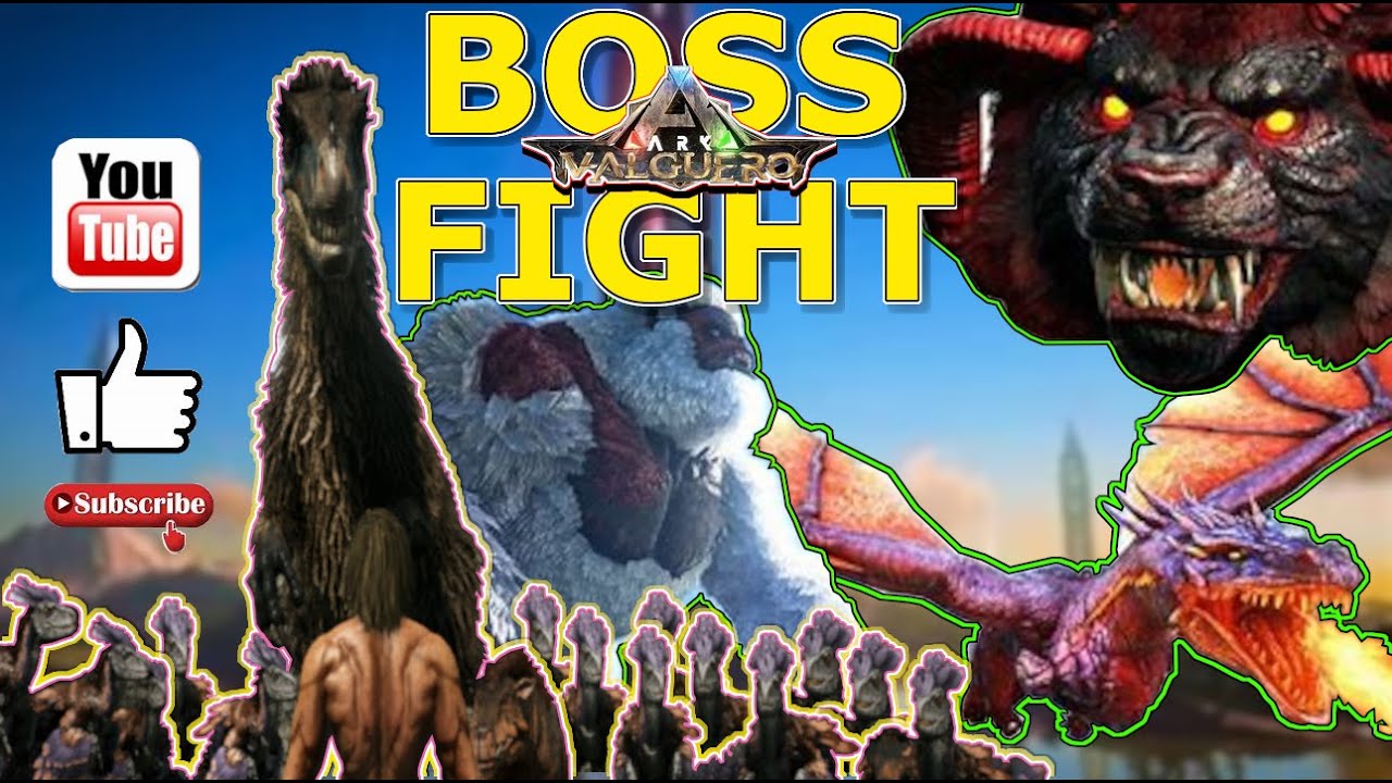 ARK Valguero ALPHA BOSS FIGHT GAMEPLAY - YouTube