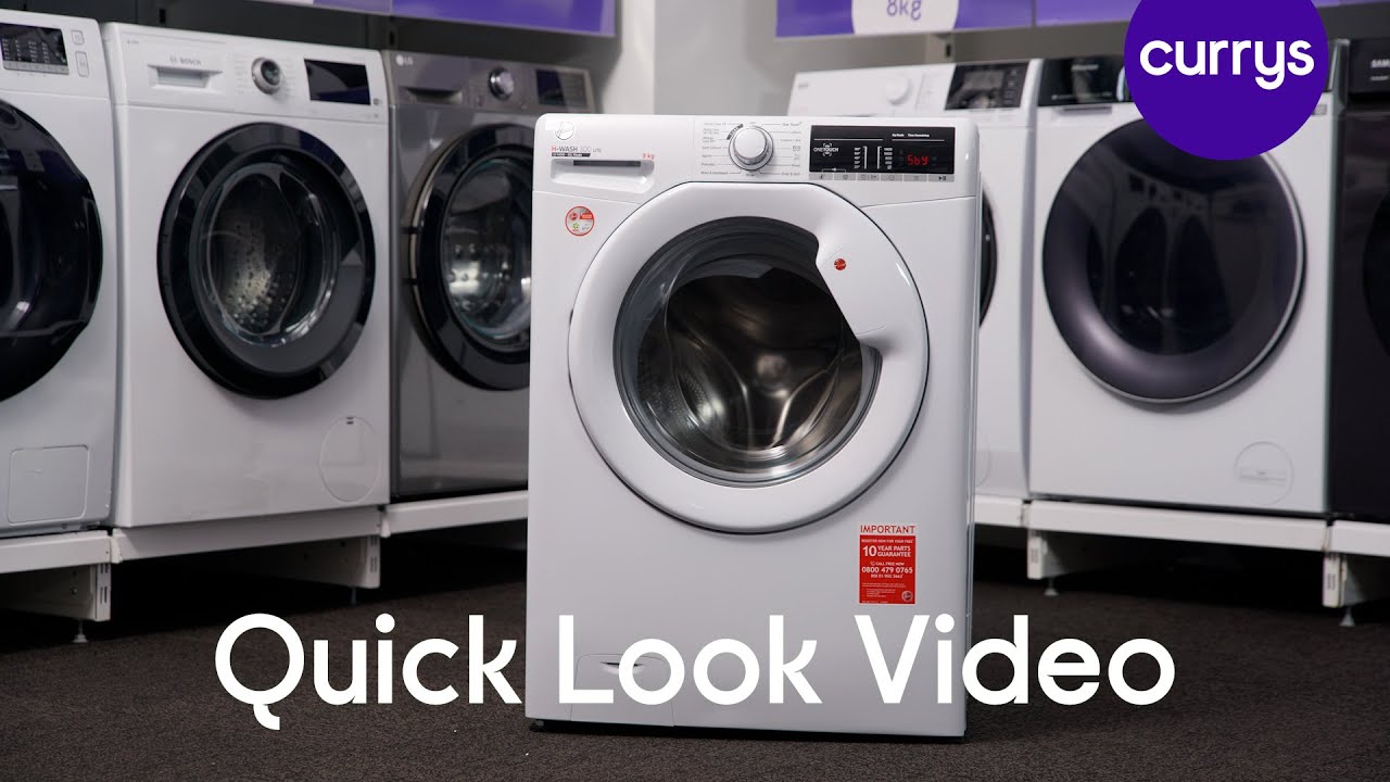 HOOVER H-WASH 300 LITE NFC 9 kg 1400 Spin Washing Machine - Quick Look ...