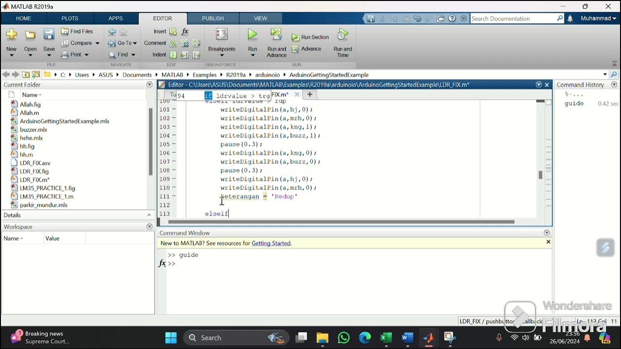 KONTROL LED BERBASIS ARDUINO DAN SENSOR - YouTube