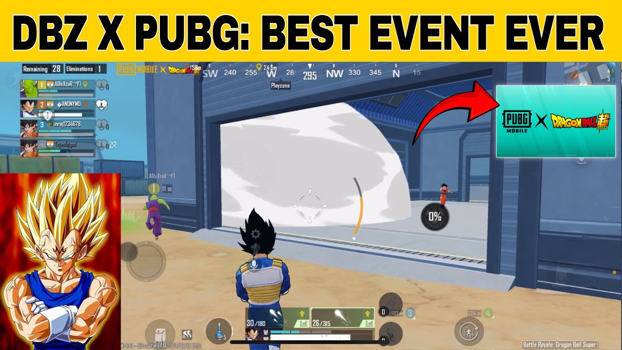 🔥 BEST COLLAB OF PUBG MOBILE EVER || DBZ X PUBG MOBILE EVENT ...
