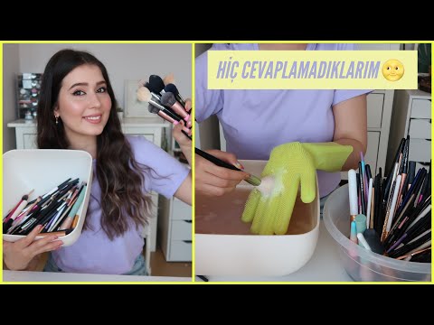 OYUNCU MU OLUYORUM? 😅 I FIRÇALARIMI YIKARKEN SORU-CEVAP