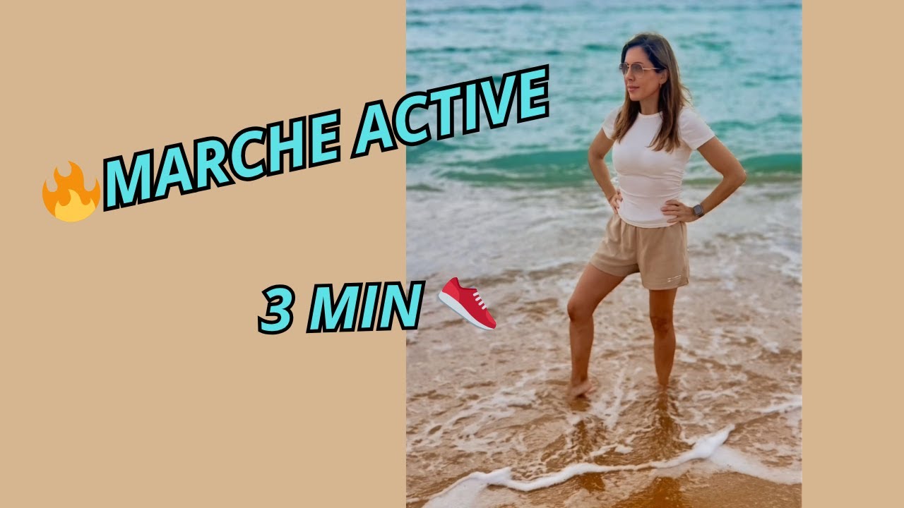 3 minutes de marche active 👟 | Boost rapide & bonne humeur ! ☀️ - YouTube